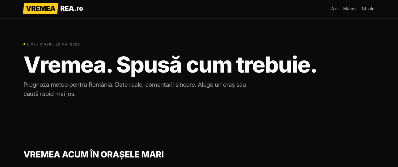 Vremea Timișoara 14 zile · Prognoza extinsă | VremeaRea.ro